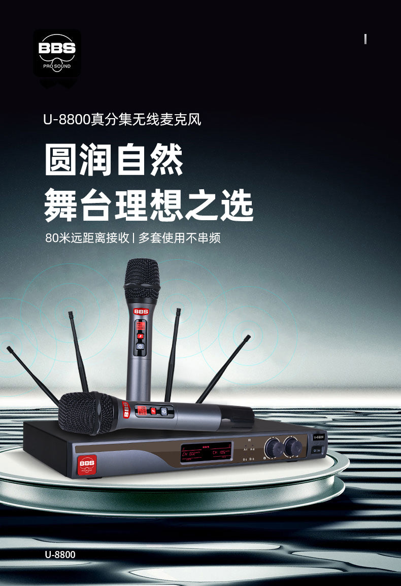 BBS U-3300S Professional Wireless Microphone (Pair) – InAndOn